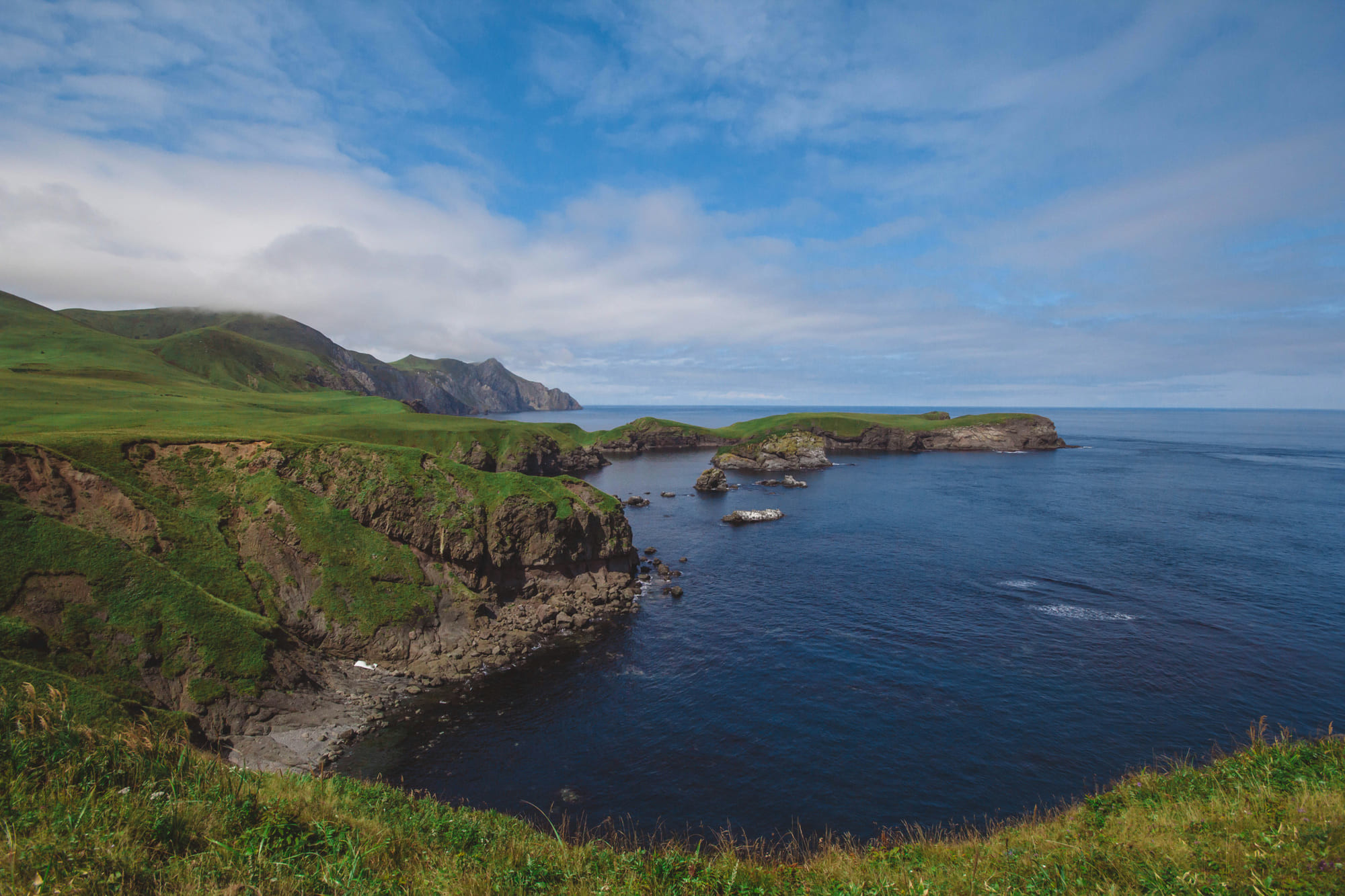 Cruise through all the islands of the Kuril Ridge