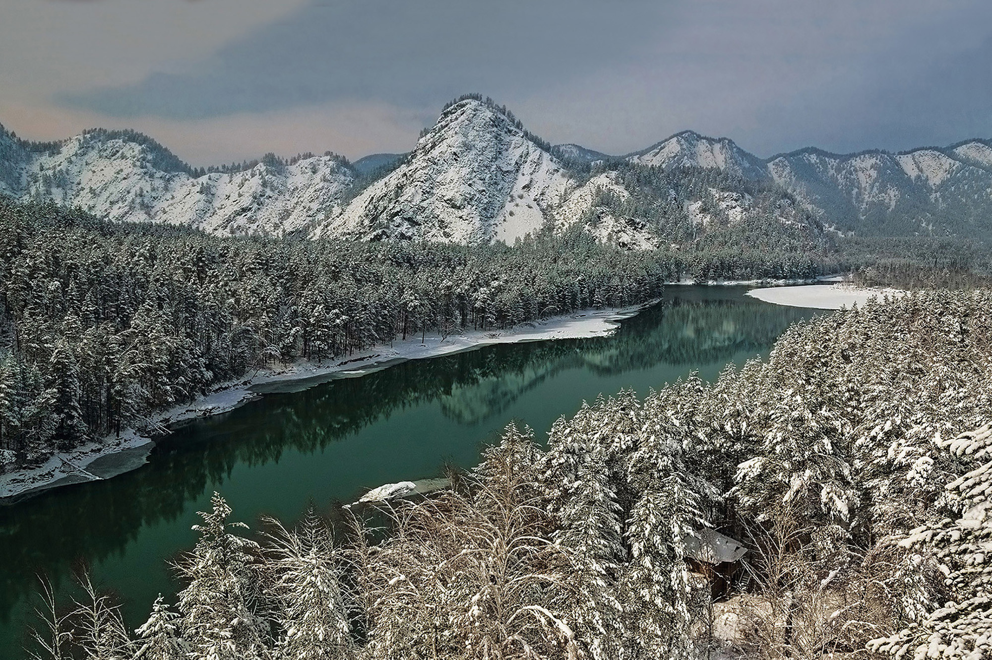 Winter journey to the Altai mountains
